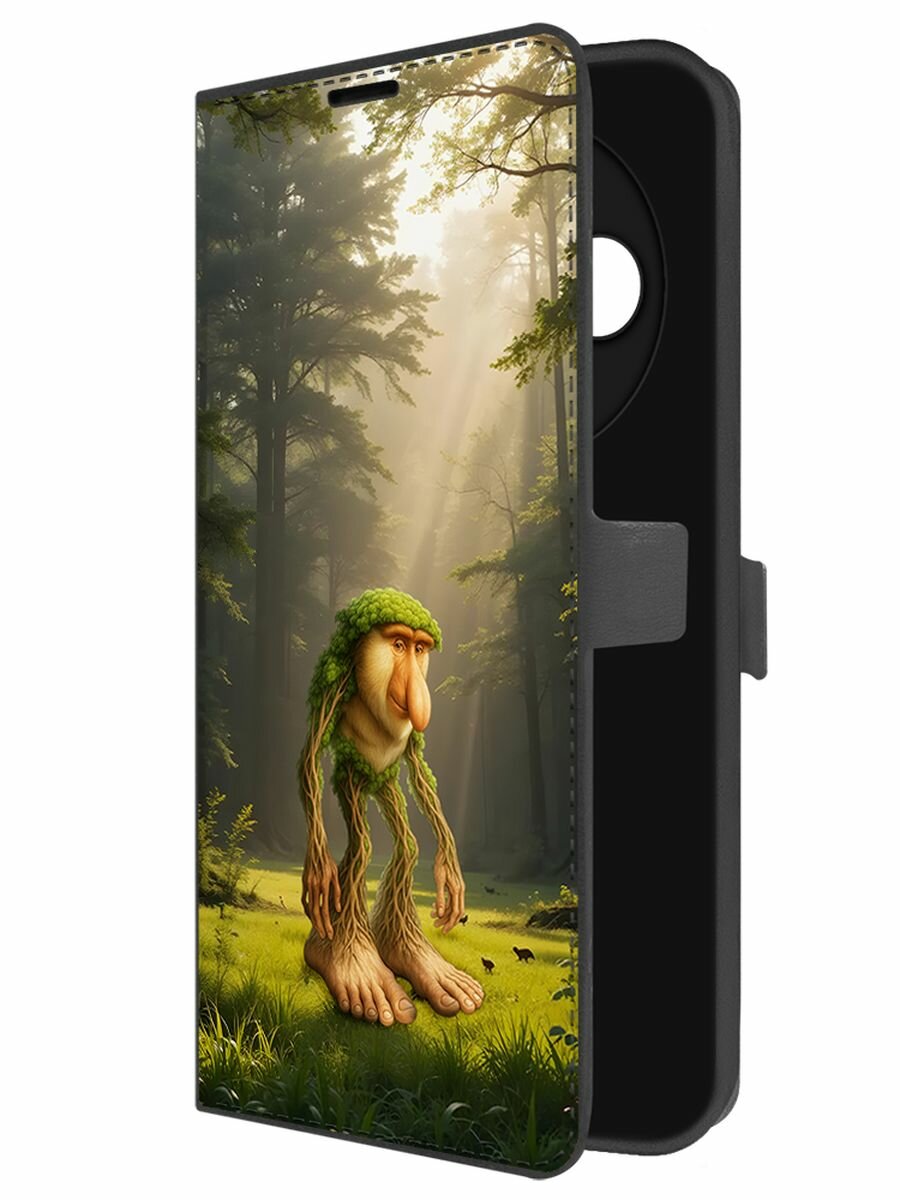 Чехол-книжка Krutoff Eco Book для TECNO Spark 30С Брр брр Патапим (черный)