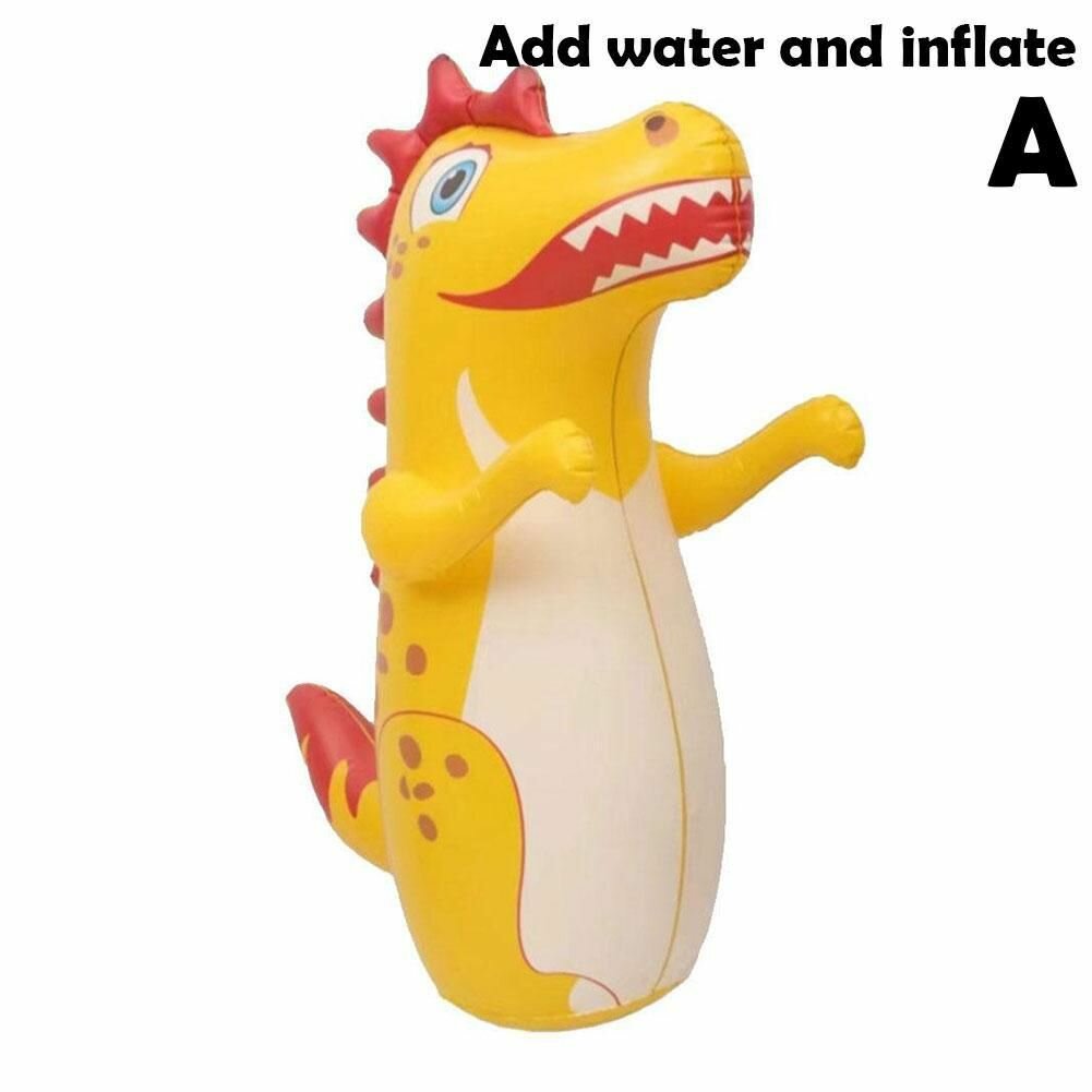 90cm Симпатичная надувная игрушка-неваляшка в форме динозавра
