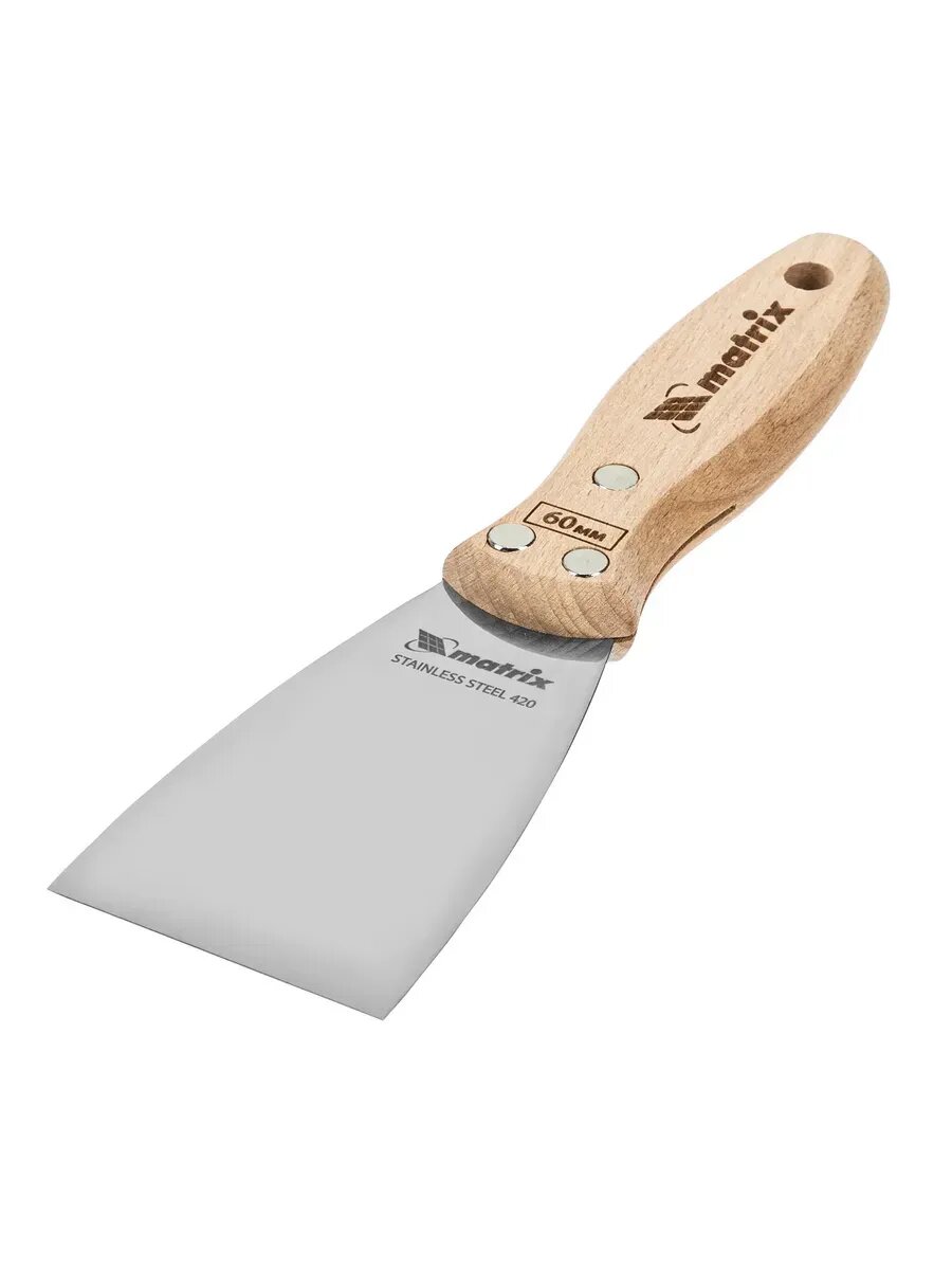 Шпательная лопатка из нерж. стали, 60мм, Matrix 85613