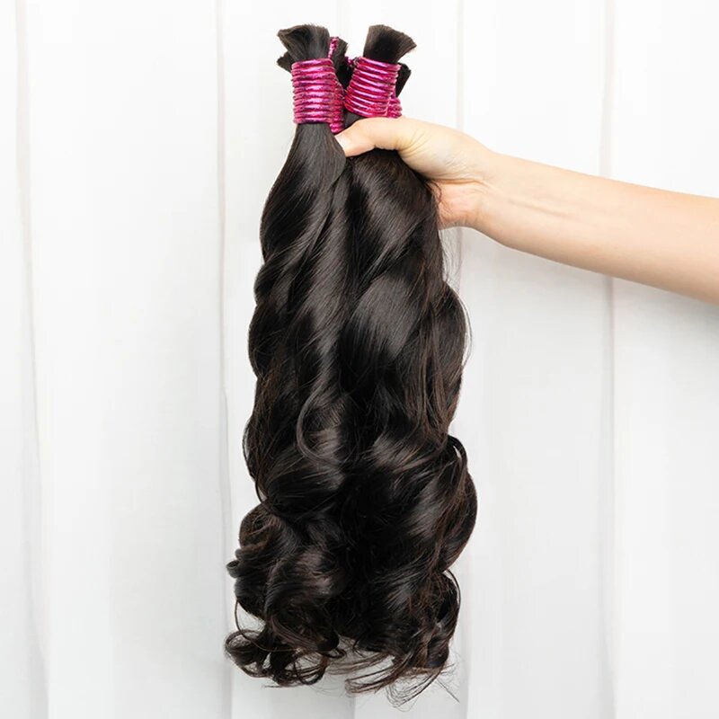 Натуральные волосы Shinehair, кудрявые, Loose, 30 дюймов (75см), 50г