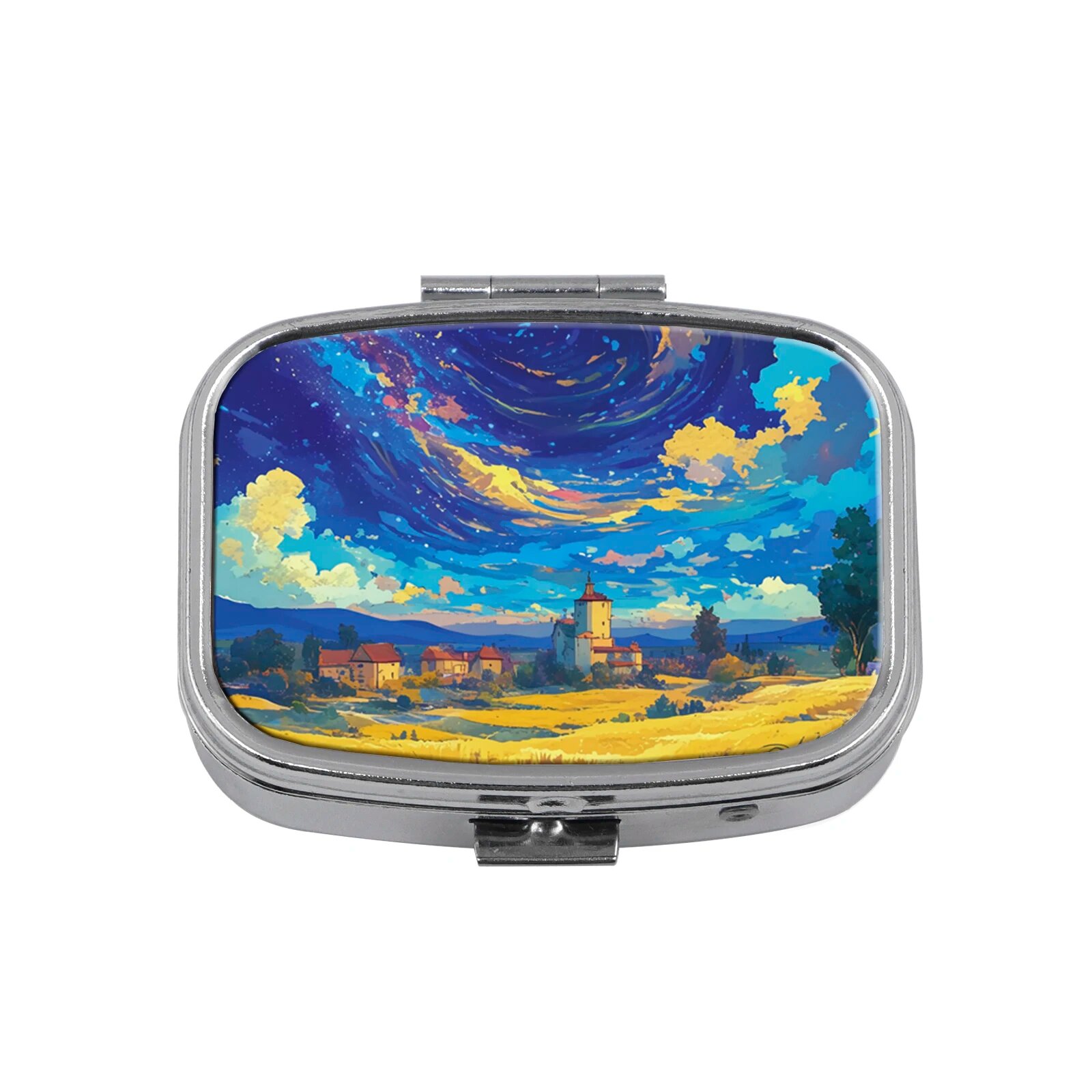 Металлическая аптечка с акриловой росписью 1