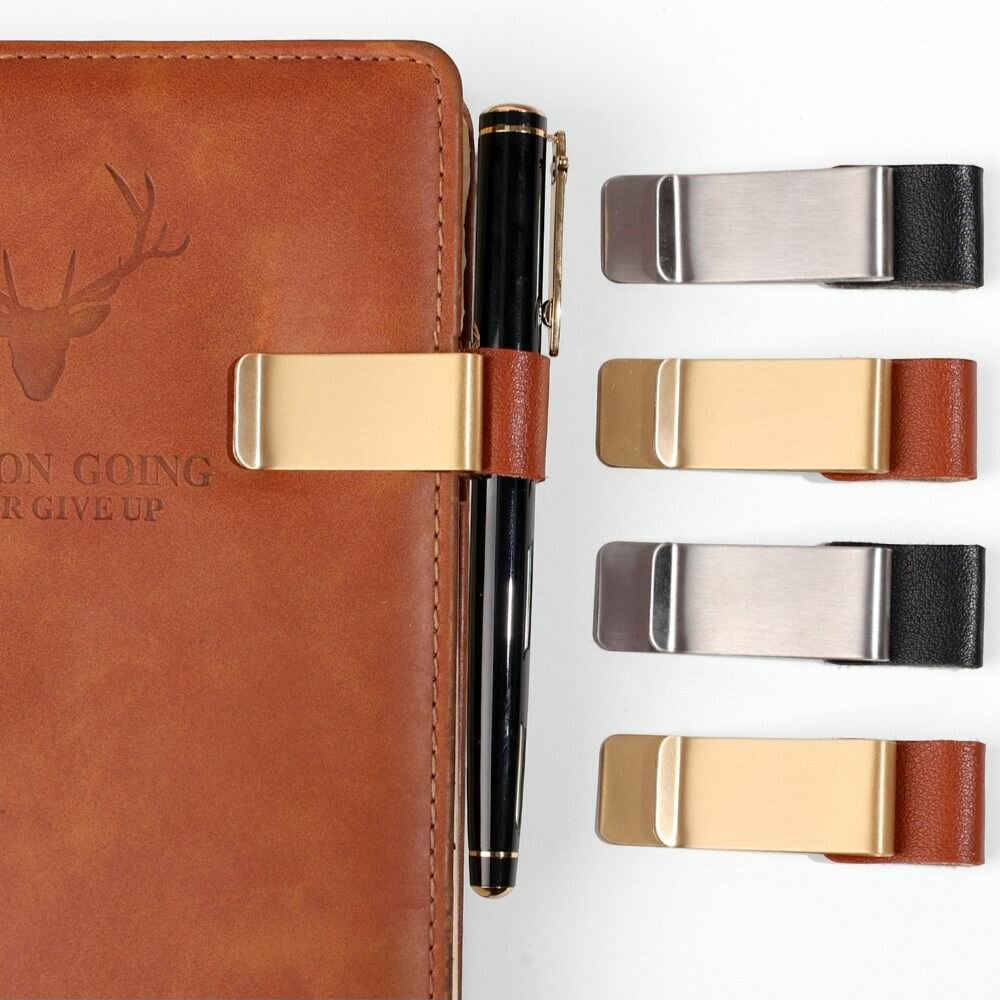 Портативный держатель для ручек, зажимы для ручек для блокнотов, 1/2 шт.