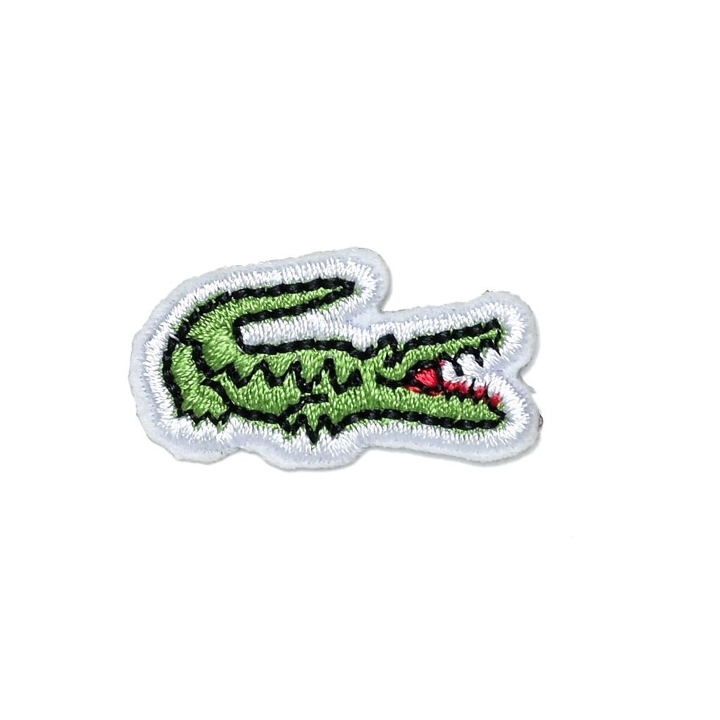 Нашивка на одежду крокодил термонашивка