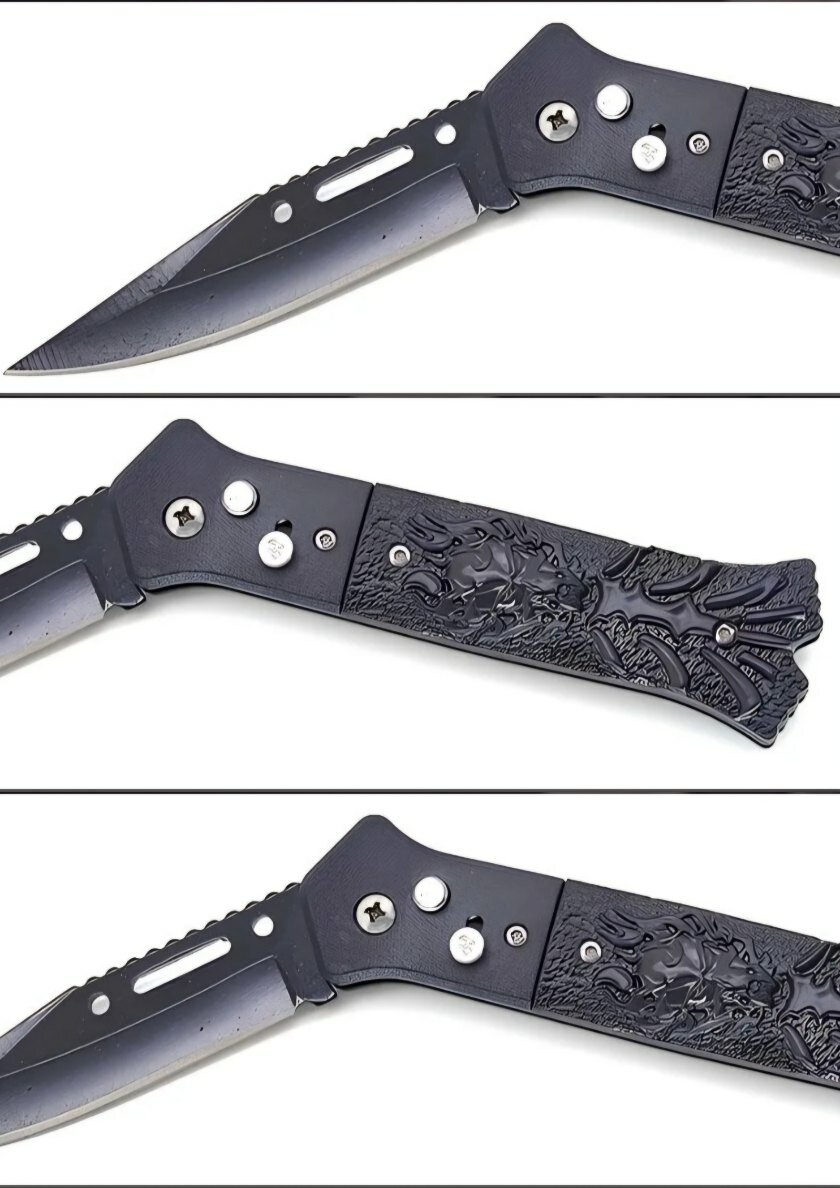 3 шт (набор) Ножи туристические в поход на рыбалку складной с клипсой Патриот PT-TRK47