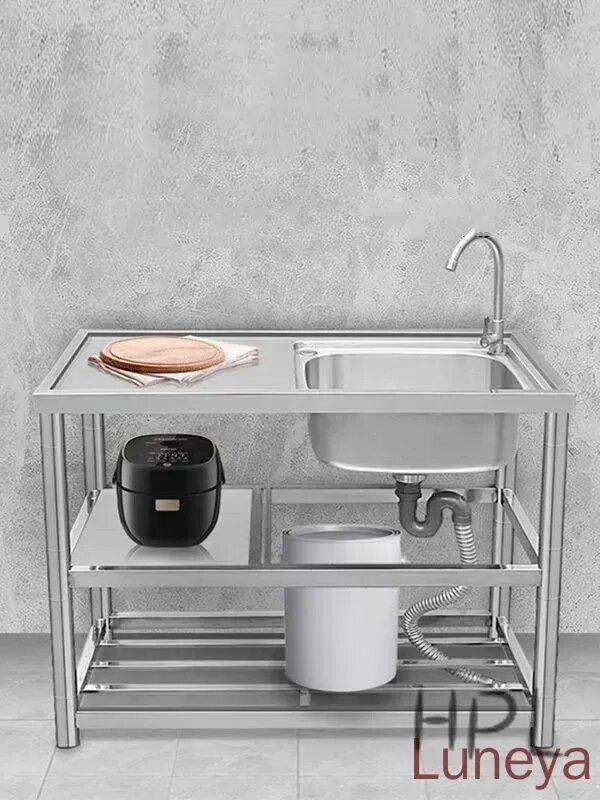 Мойка для кухни из нержавеющей стали с усиленной столешницей