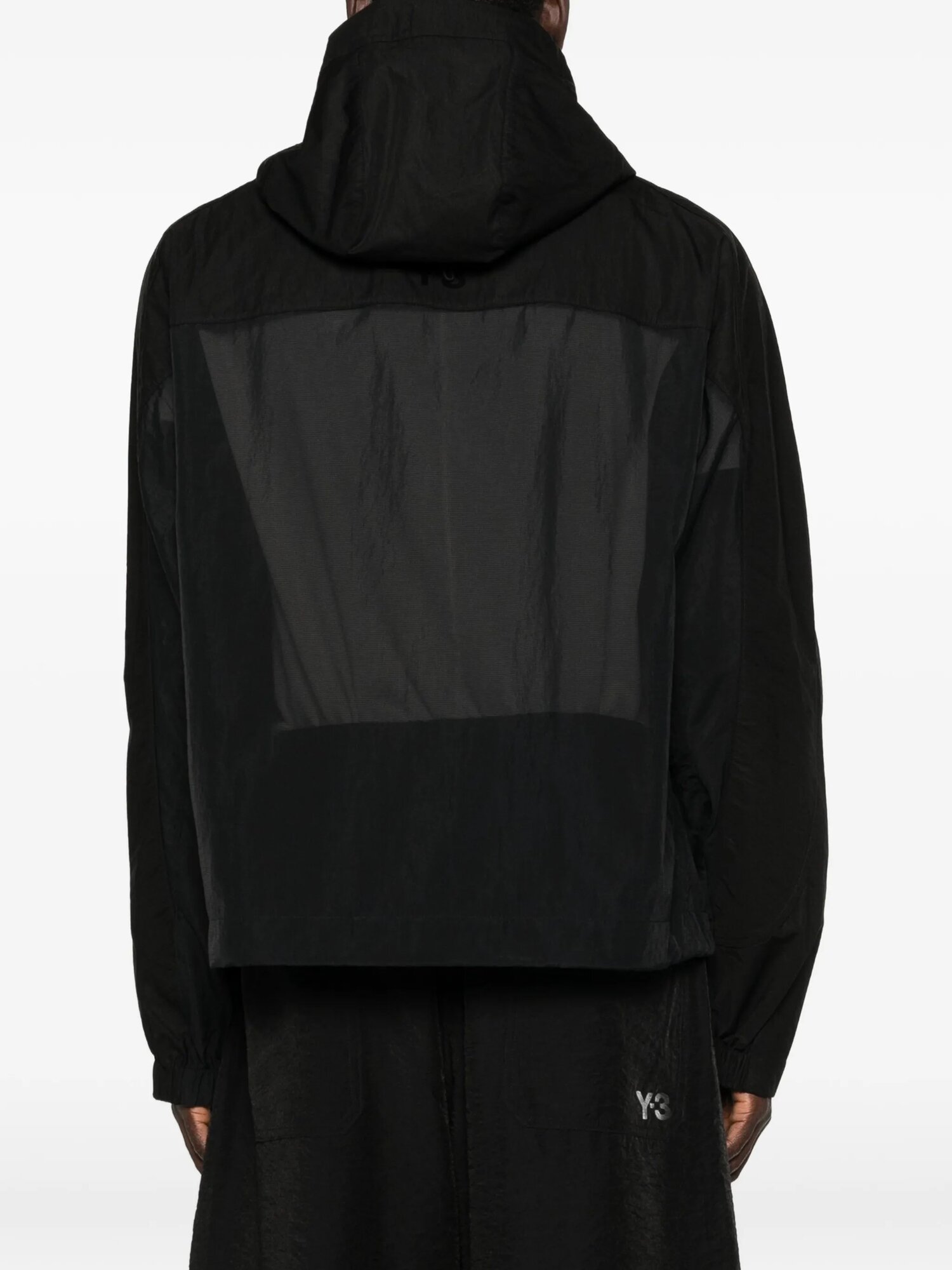 Куртка Y-3 Hooded zipped jacket, размер M, black/black — фото 1