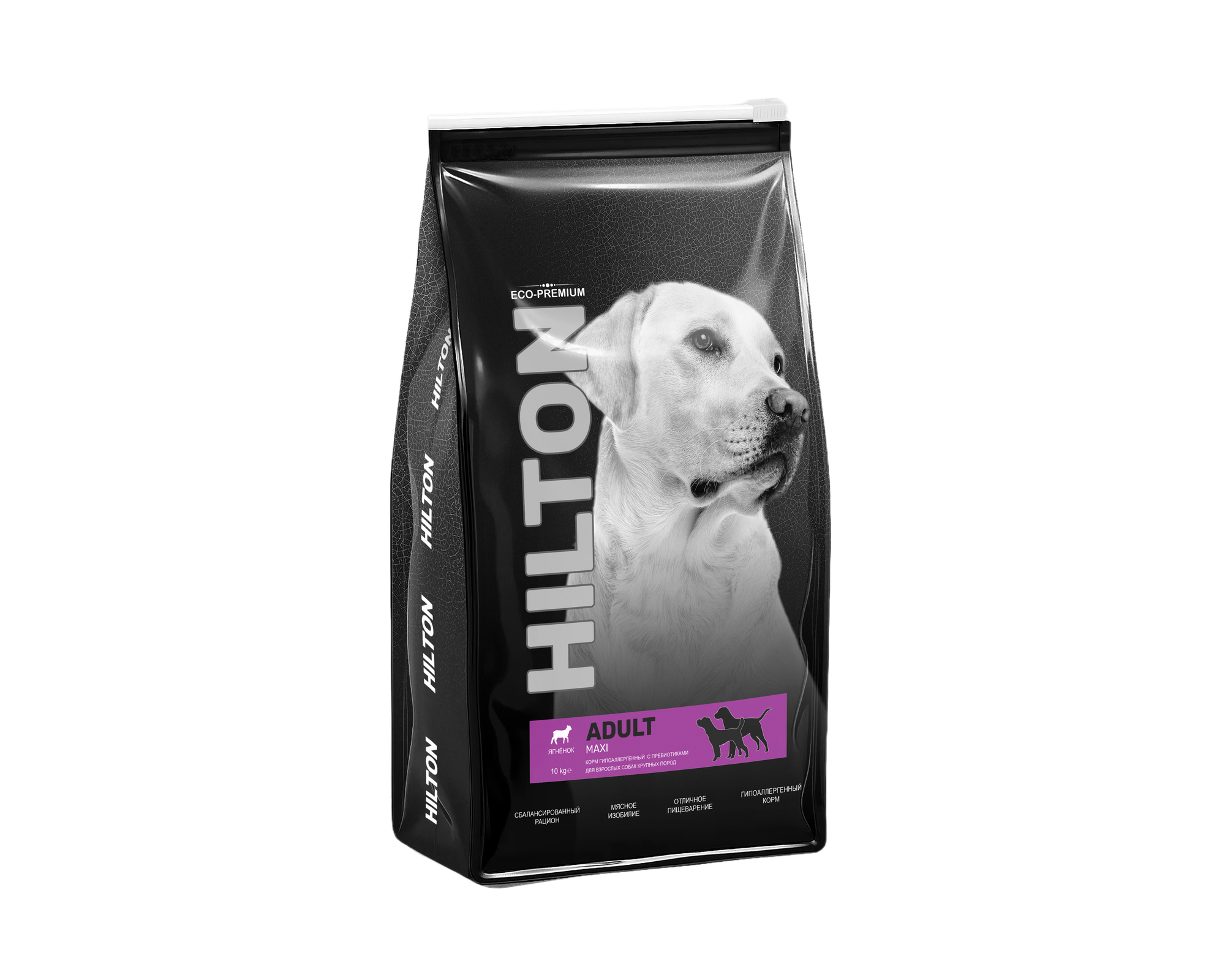 Hilton Hypo Сухой корм для собак крупных пород, Ягнёнок и Пребиотики 10 кг