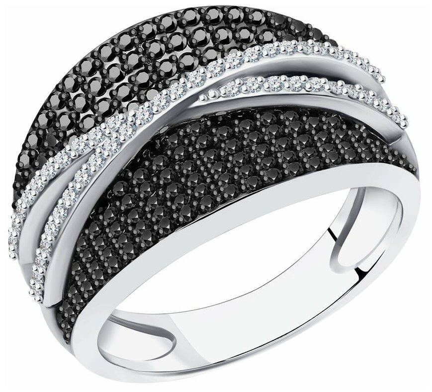 Кольцо, белое золото, 585 проба, бриллиант