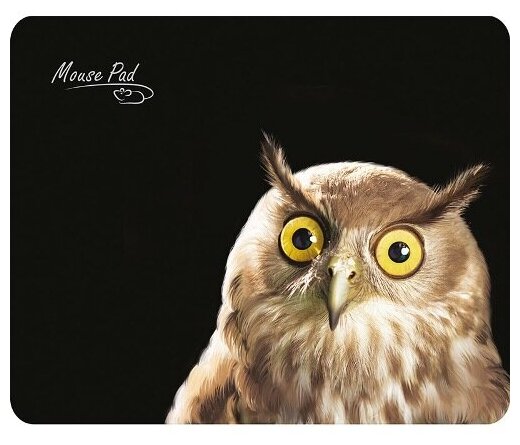 Коврик для мыши Dialog PM-H15 Owl 220*180*3мм ткань на пористой резине - Сова