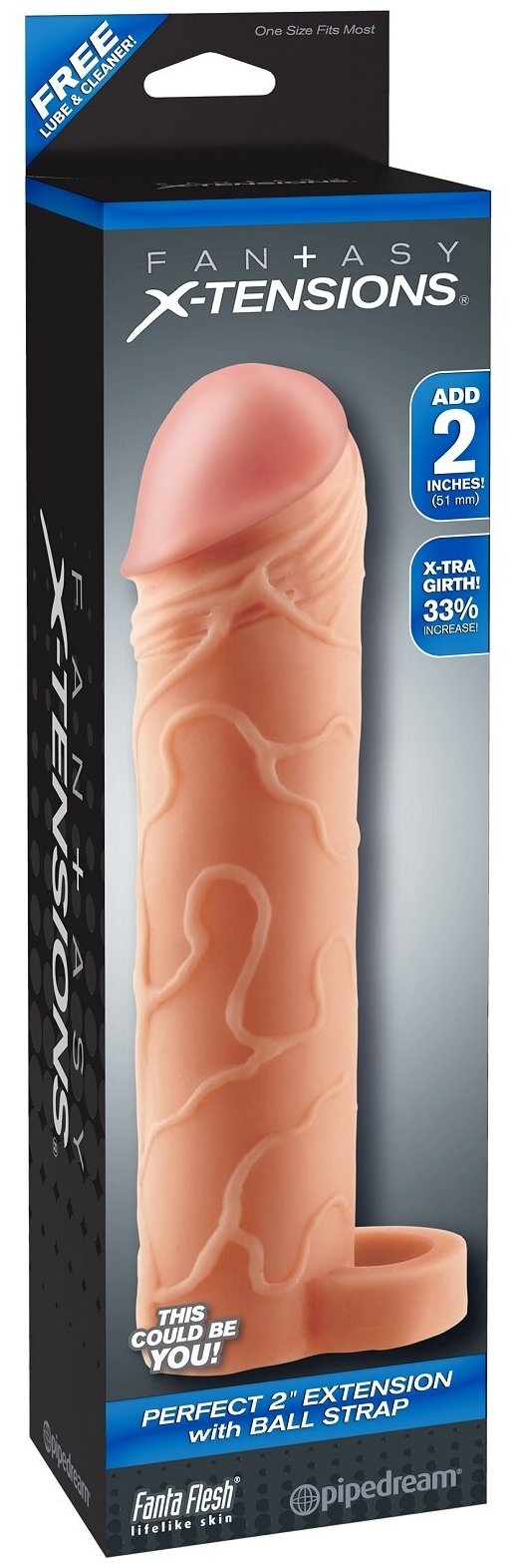 Насадка удлинитель с кольцом для подхвата мошонки X-tensions