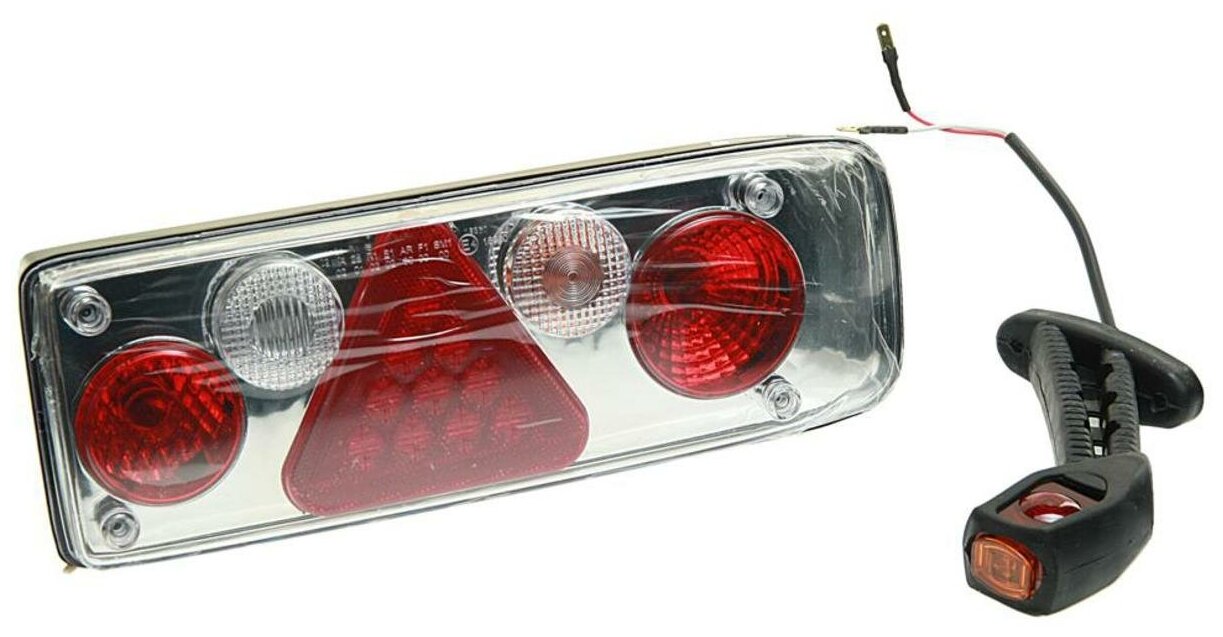 Фонарь задний KRONE KOGEL правый (разъем сзади+рог) прозрачный MARS TECH M711421