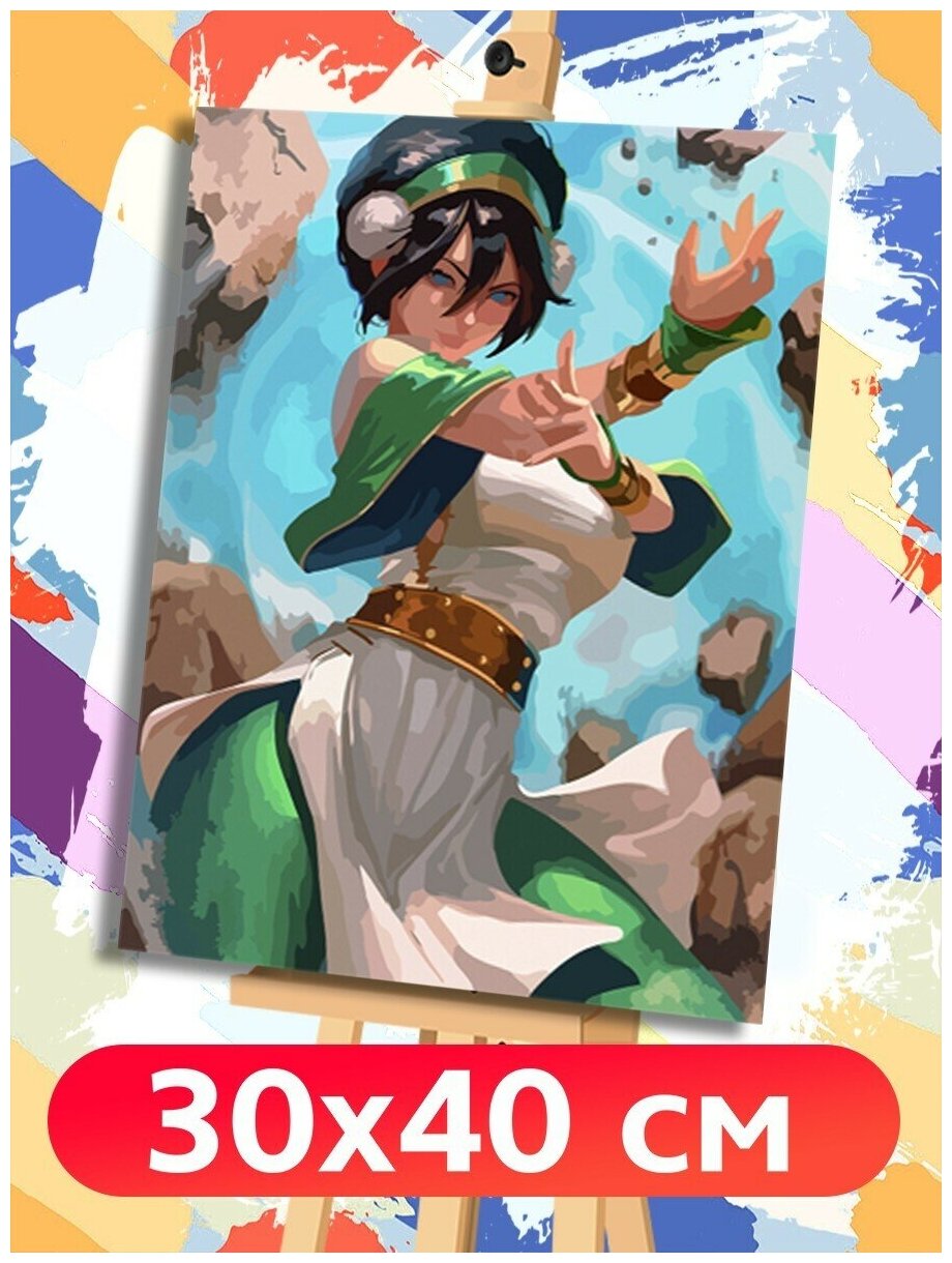 Картина по номерам Аниме Аватар Легенда об Аанге (Тоф) - 8749 В 30x40