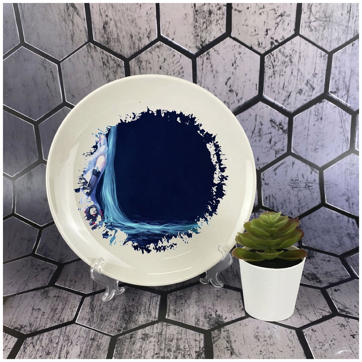 Тарелка Аниме Хатсуне Мику В воде