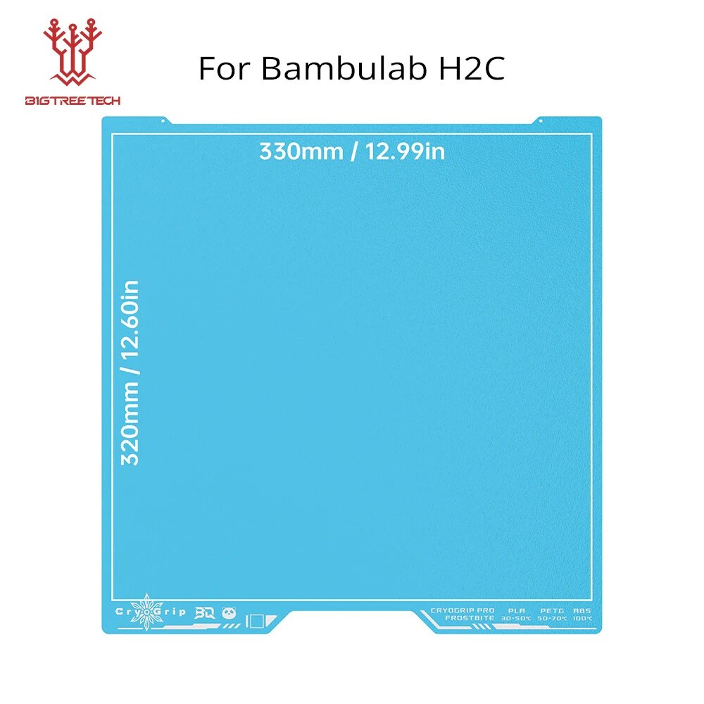 BIGTREETECH Panda CryoGrip Pro двусторонняя нагревательная платформа для 1PCS, Frostbite - H2C