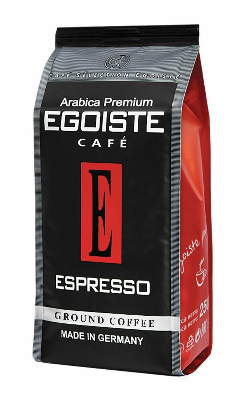 EGOISTE Кофе молотый Espresso, 250г/