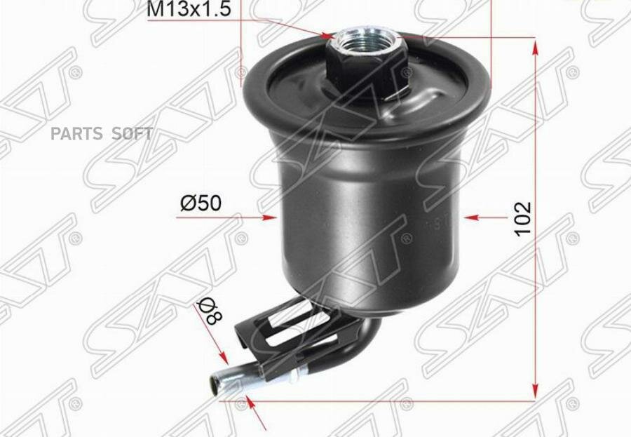 Фильтр топливный Mitsubishi Lancer 92-01 / Toyota Caldina 92-02 SAT ST-23300-20040 | цена за 1 шт