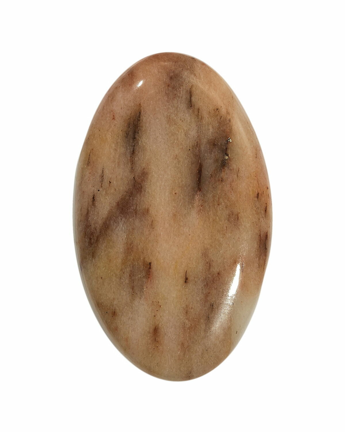 Кабошон авантюрин 48х29х4 мм.