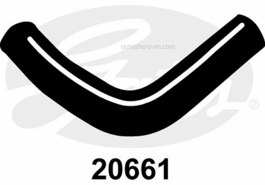 GATES 20661 (4275-20661) Патрубок изогнутый ALFA ROMEO, FIAT, ISUZU, MITSUBISHI, SUZUKI