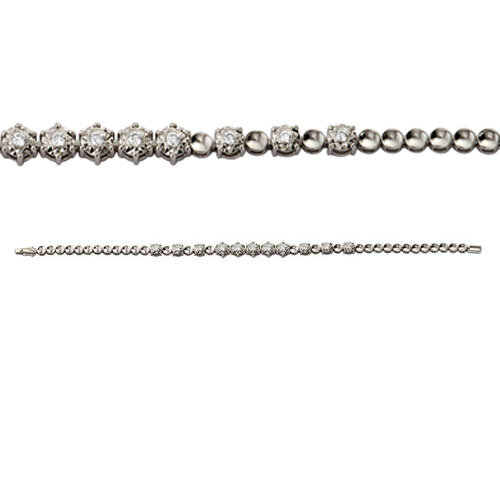 Браслет, красное золото, 585 проба, бриллиант