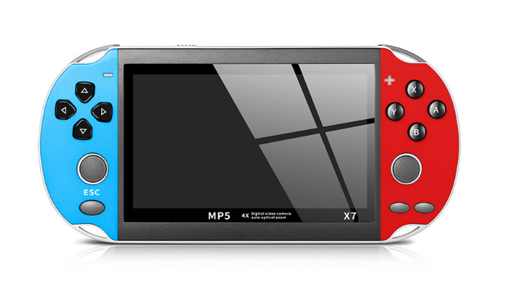 Портативная игровая консоль MyPads 4.3-дюймовый большой экран 128-битная поддержка GBA/ NES красный-синий цвет