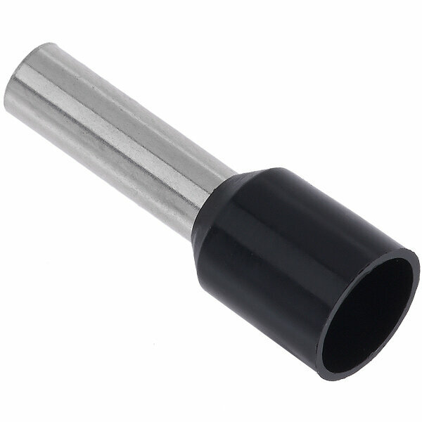 Наконечник НШВИ E6012 6,0-12 медный 6мм2 втулочный изолированный на 1 провод, ПВХ (500 шт. в наборе)