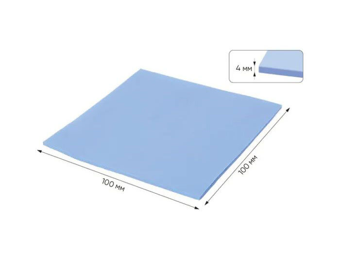 Термопрокладка 100мм*100мм толщина 4 мм