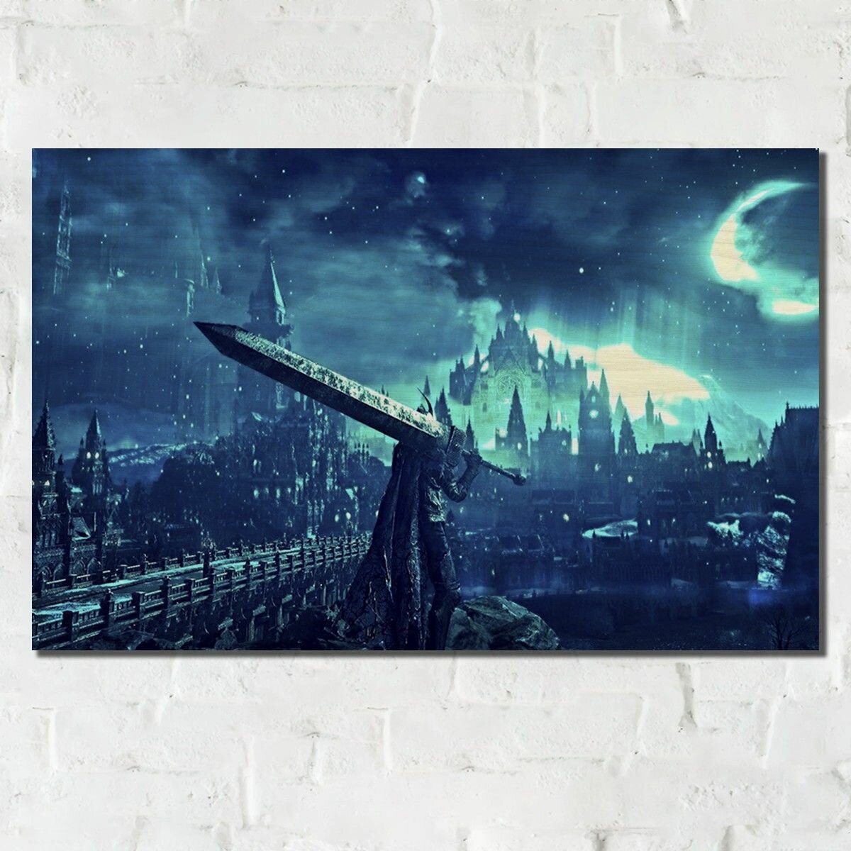 Картина интерьерная на дереве Dark Souls 3 Дарк соулс, Миядзаки, Ремастер - 14150