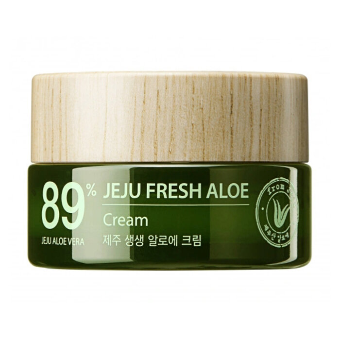The Saem Крем для лица с алоэ увлажняющий 50 мл Jeju Fresh Aloe Cream 89%