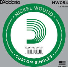 Одиночная струна для электрогитары D'Addario NW054, в оплетке 54