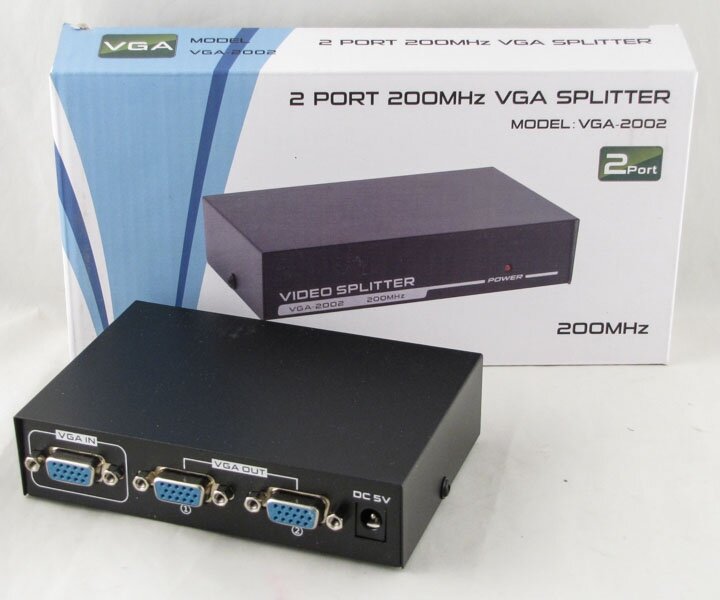 VGA разветвитель на 2 монитора