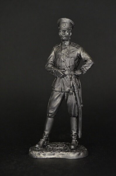 Оловянный солдатик фигурка Генерал от кавалерии А. А. Брусилов. Россия, 1917 г. 75 мм