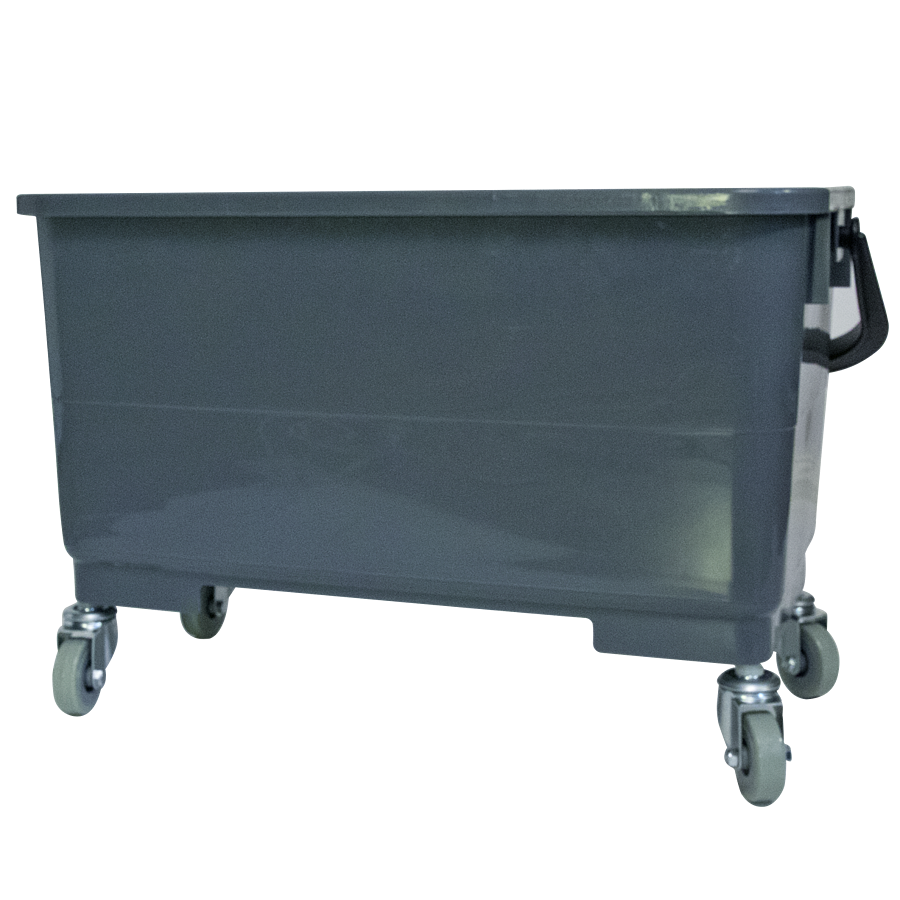 AuTech | Ведро для мойки на колесиках с прямой отжимной решеткой - объем 25 л.