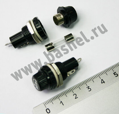 Держатель предохранителя 5*20 мм ZH254 (ДВП4-2), RUiCHi