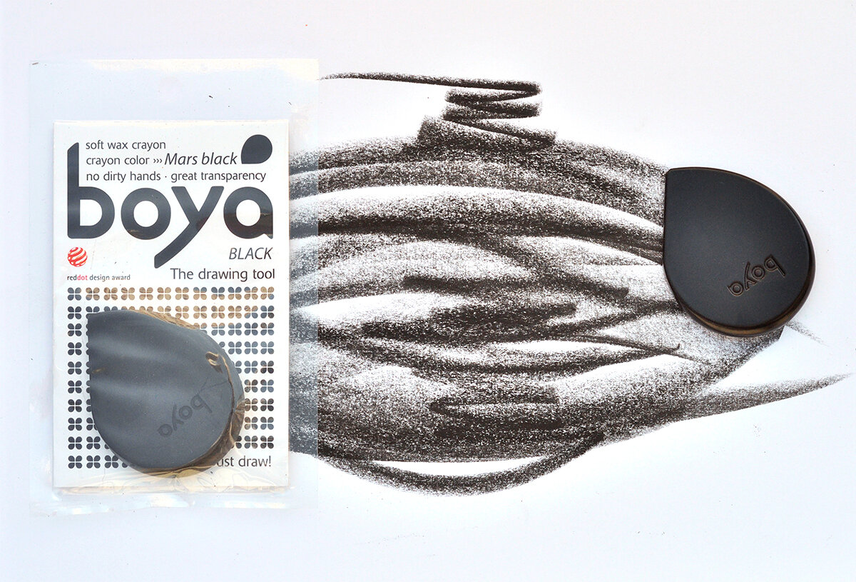 Пастель восковая для рисования Boya, мелок 9 х 14,5 см чёрный* BOYA d.o.o. 1 SET/MARS BLACK