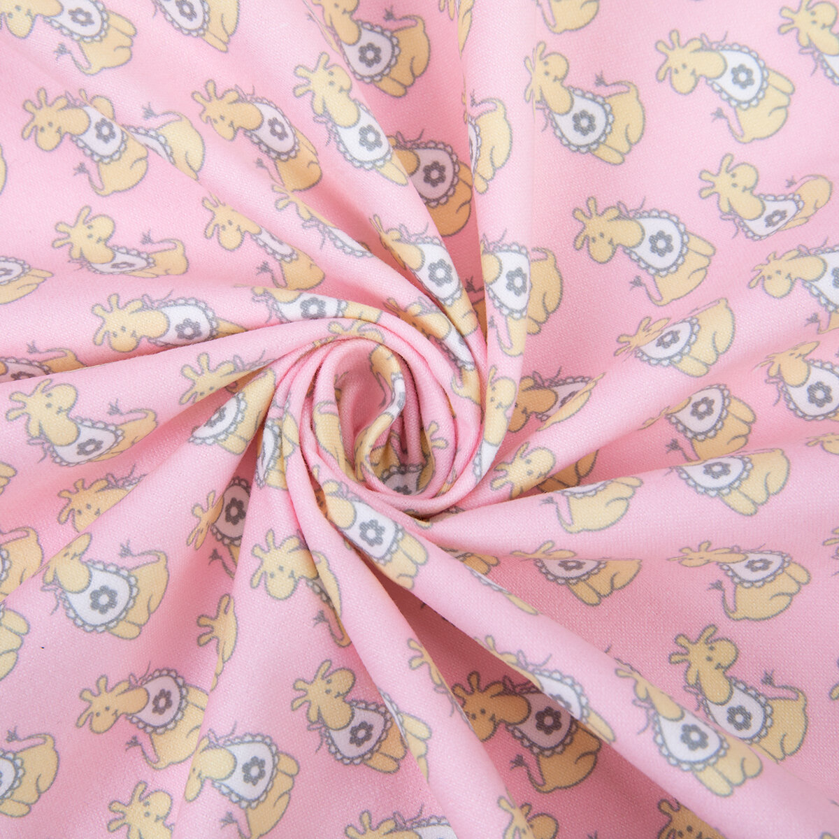 Ткань для пэчворка PEPPY "молочные СНЫ фланель" отрез 100 x 110 см 175 г/кв. м 100% хлопок МС-02 розовый