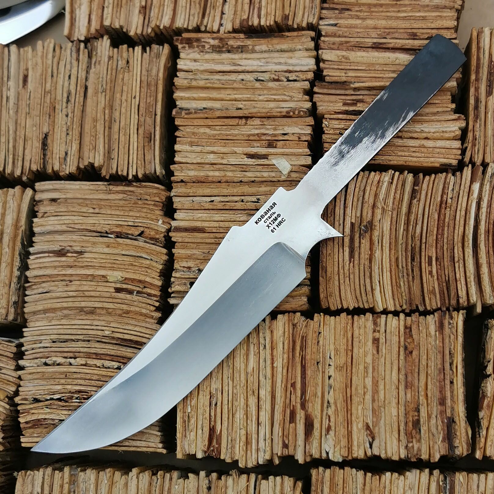 Клинок Рыбак из кованой стали Х12МФ