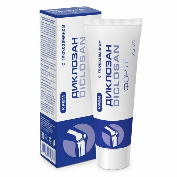 Крем с глюкозамином Диклозан Форте 75мл