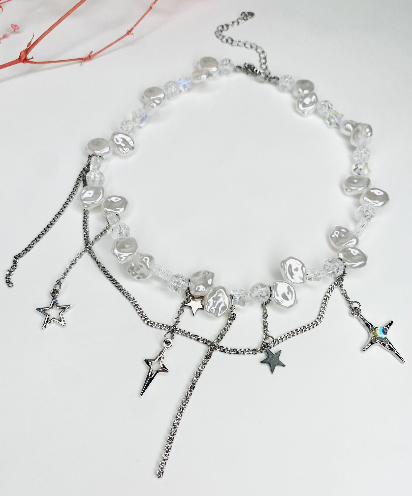 Колье, жемчуг имитация