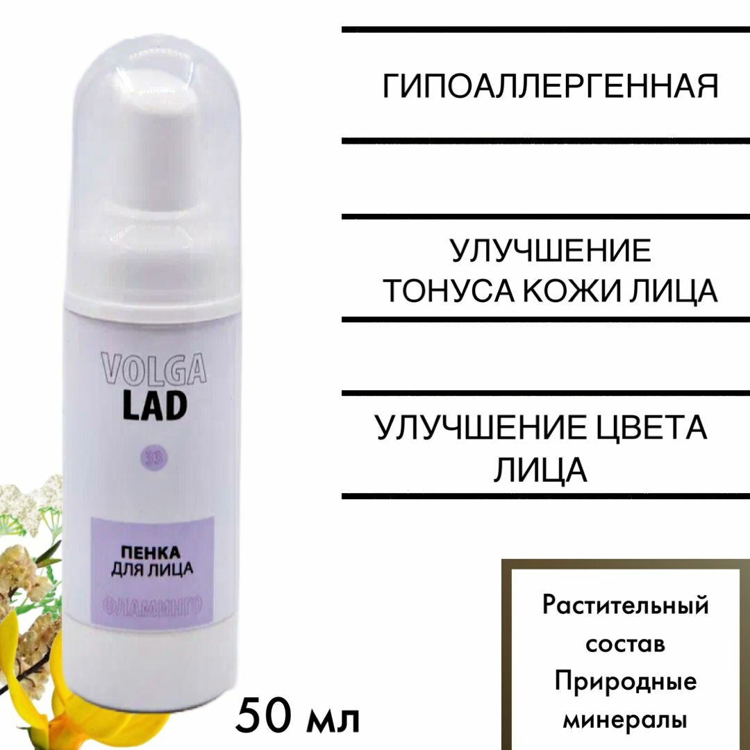Крем-пенка VOLGALAD для лица косметическая на травах, 50 мл