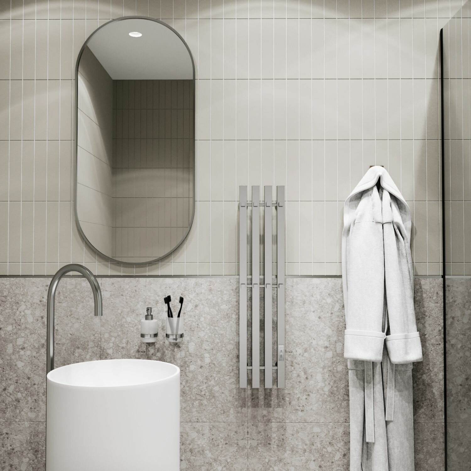 Полотенцесушитель электрический Маргроид Inaro 4, 80х21 профильный, хром