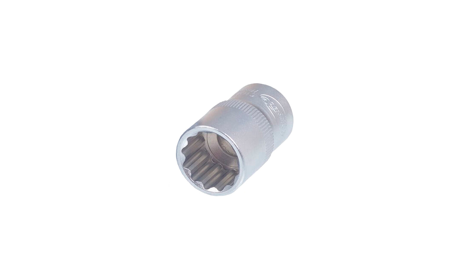 Головка торцевая АвтоDело, 1/2", CrV, 18мм, 12 гранная, полуматовая, хромоникелевая
