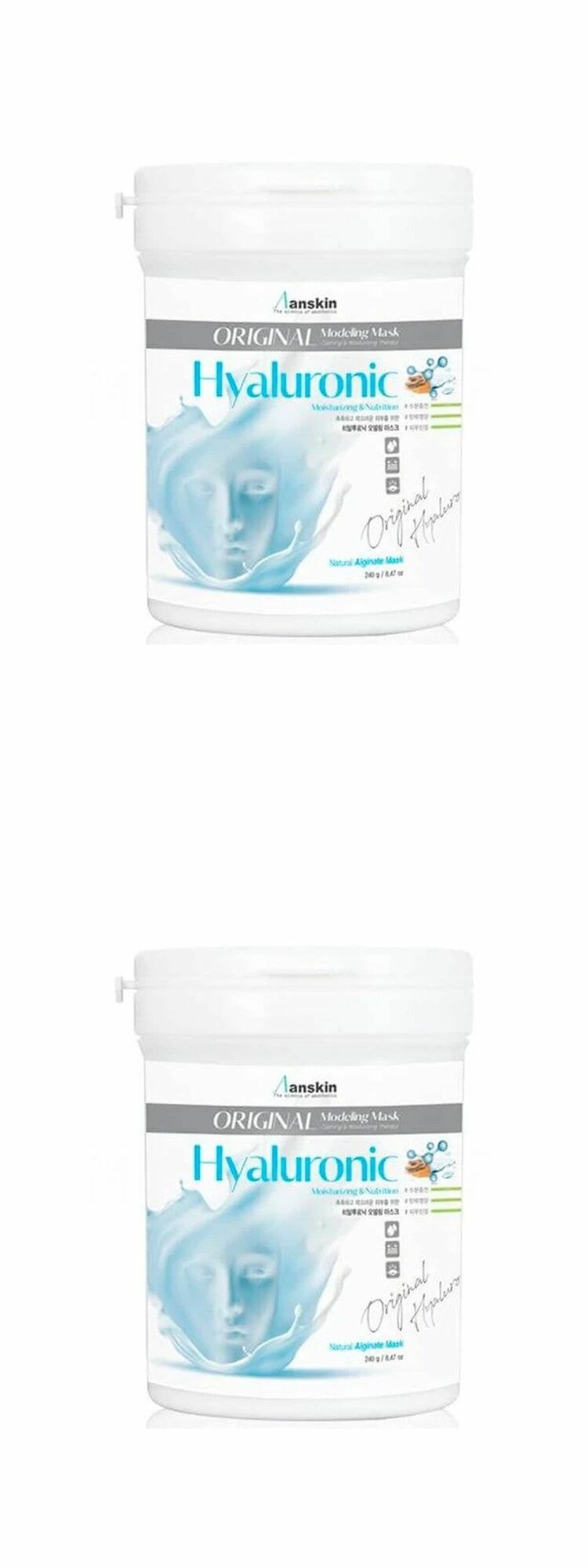 Anskin Маска Hyaluronic Modeling Mask, 240 гр, 2 шт.