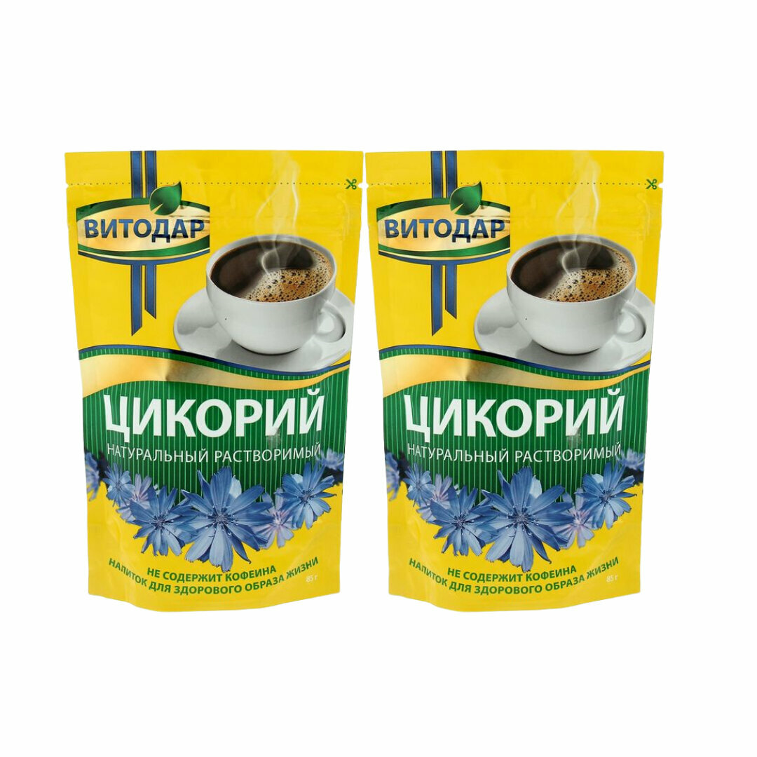 Цикорий натуральный порошкообразный растворимый "Витодар", 85 гр (2 шт. в наборе)