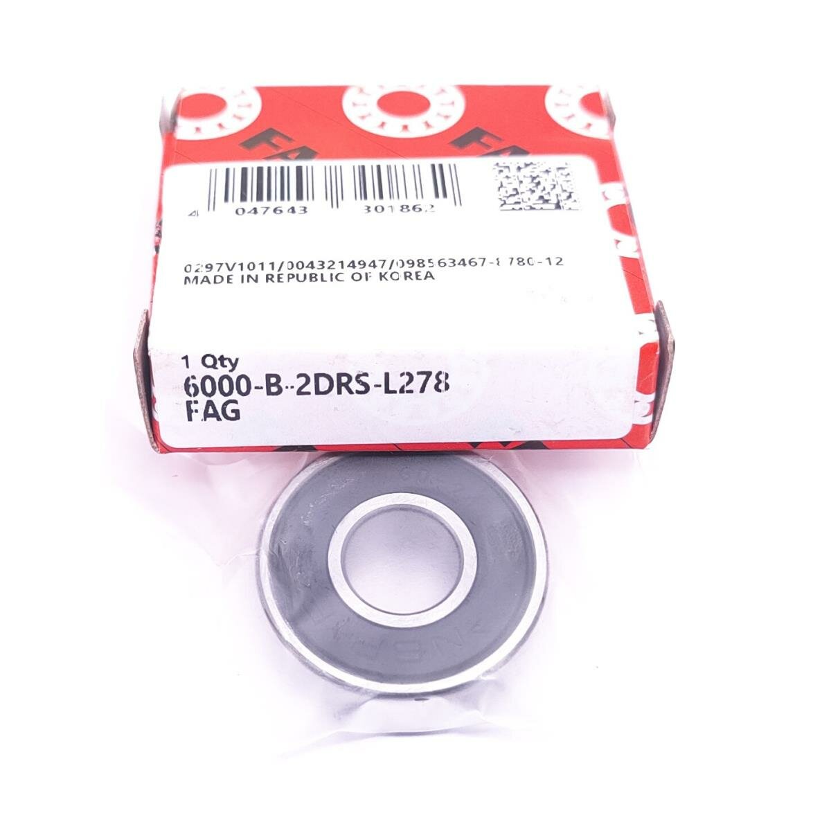 Подшипник 6000-B-2DRS-L278 FAG (10x26x8) шариковый однорядный