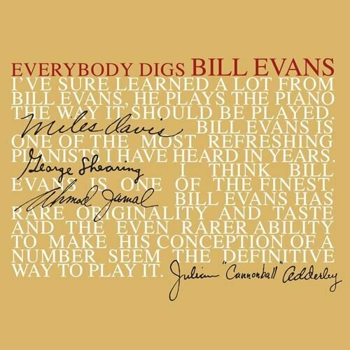Виниловая пластинка Bill Evans - Everybody Digs Bill Evans - Vinyl (1 LP)