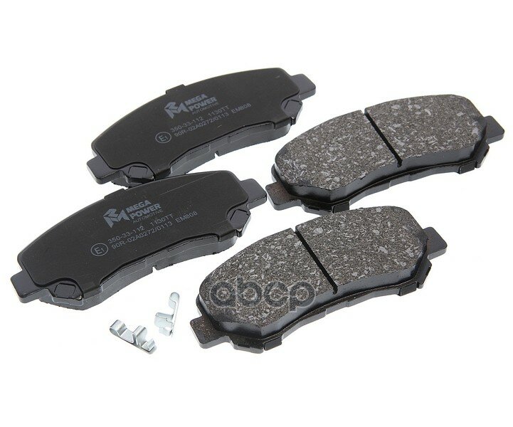 Колодки тормозные NISSAN Qashqai, X-Trail (T31) RENAULT Koleos передние (4шт.) MEGAPOWER MEGAPOWER Automotive арт. 350-33-112