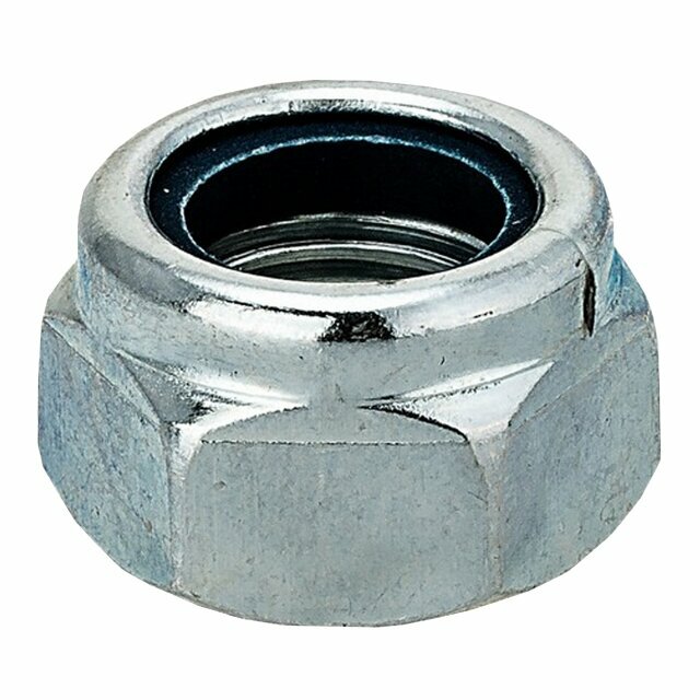 Гайка самоконтрящаяся DIN 985 M10, 40 шт, резьба M10, стальная, из нержавеющей стали