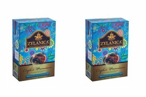 Zylanica Чай листовой "Ceylon Premium Collection", Лесные ягоды, черный, 100 гр, 2 шт