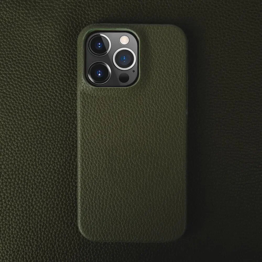 Чехол для iphone 14 Pro Max, роскошный чехол из натуральной кожи, чехлы для деловых телефонов, задняя крышка для iphone 13 15Pro 11 12 XR XSMax Coque Green, For iphone12 Pro Max