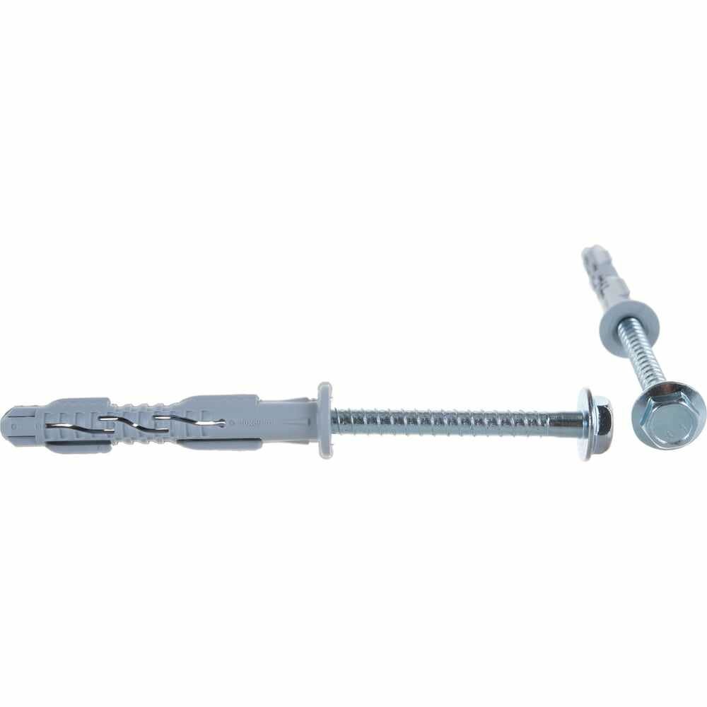 Креп-комп Дюбель фасадный нейлон, шуруп под ключ с прессшайбой KENNER Profi 10х 80 50шт фдкп1080п